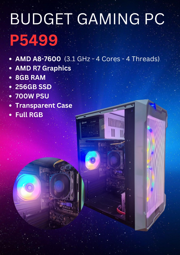 AMD Budget Gaming PC, Computers & Tech, Desktops on Carousell