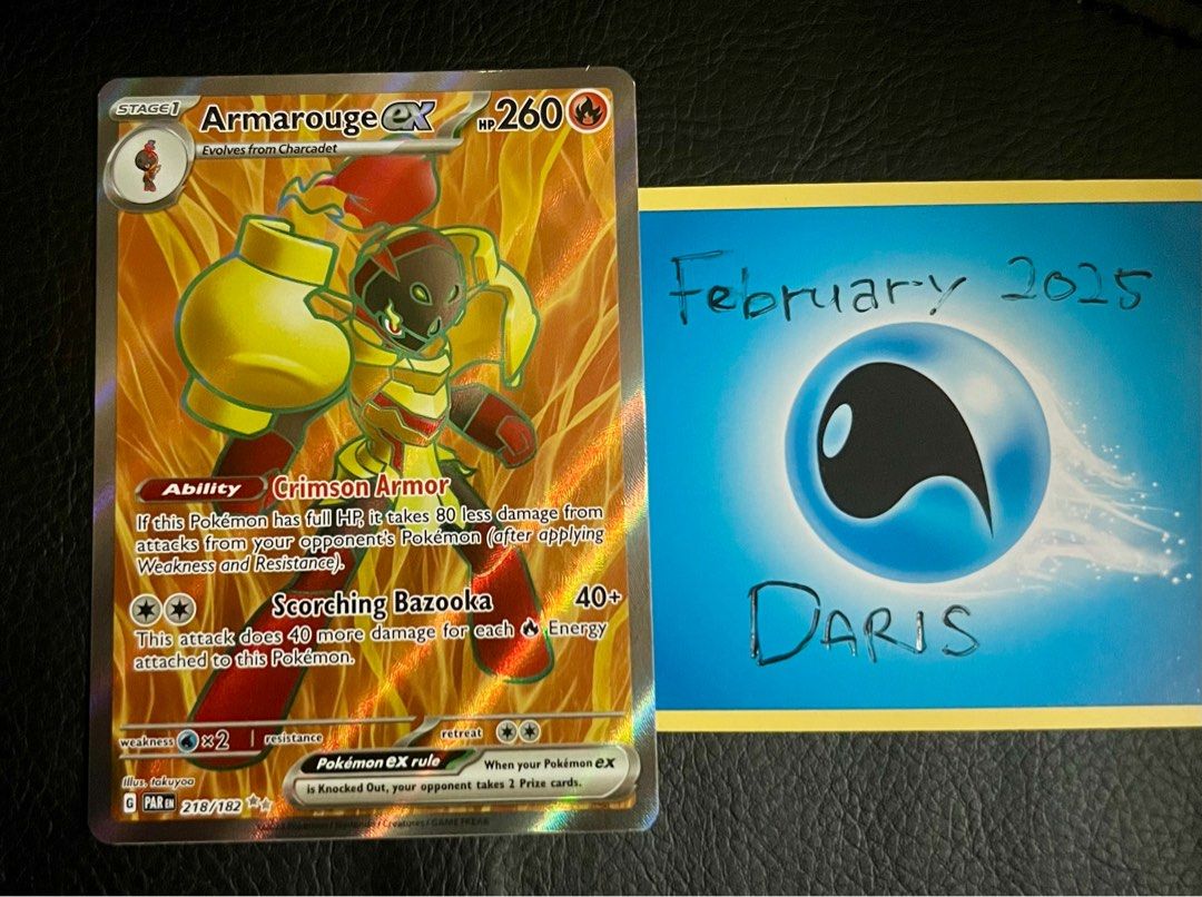 Armarouge ex - 218/182 - Full Art Secret Rare, Hobbies & Toys, Toys ...