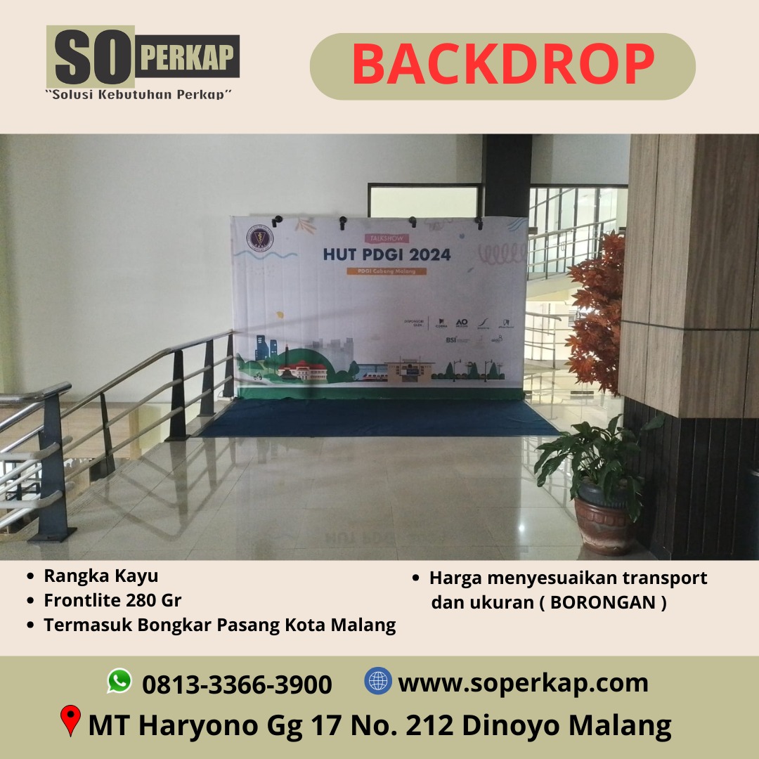 Backdrop Malang Batu dan Sekitarnya: Solusi Pembuatan dan Pemasangan ...