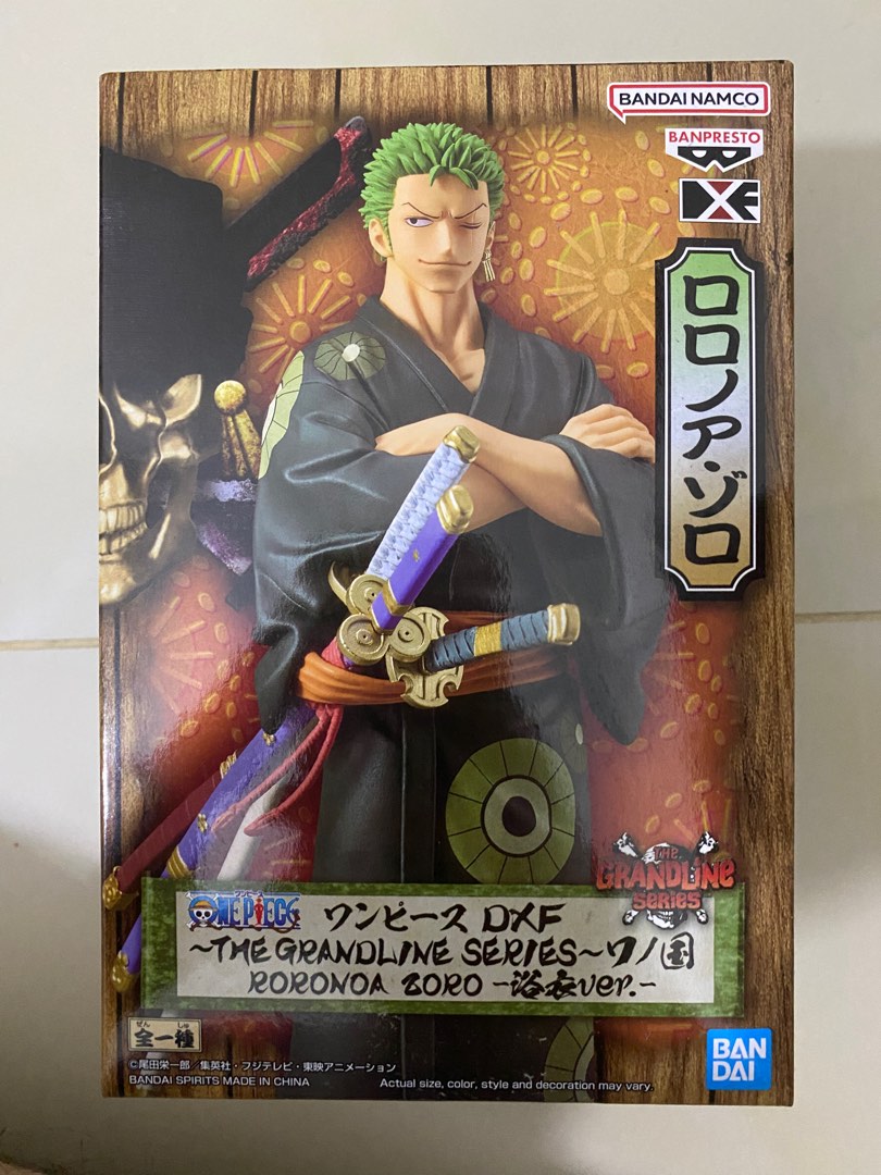 BANPRESTO DXF Roronoa Zoro Figure Wanokuni Yukata Grandline, Hobbies ...