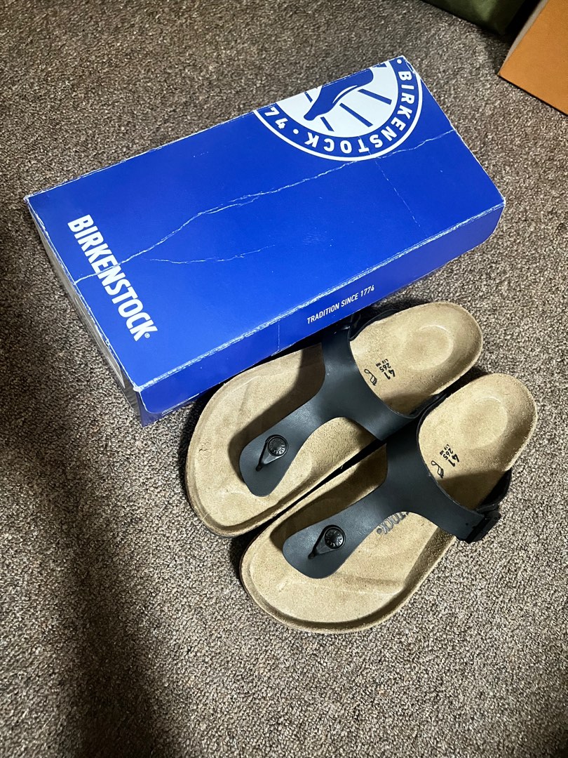 Birkenstock Gizeh, Men's Fashion, Footwear, Slippers & Slides on Carousell