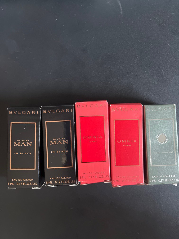 Bvlgari 5ml mini perfumes, Beauty & Personal Care, Fragrance & Deodorants on Carousell