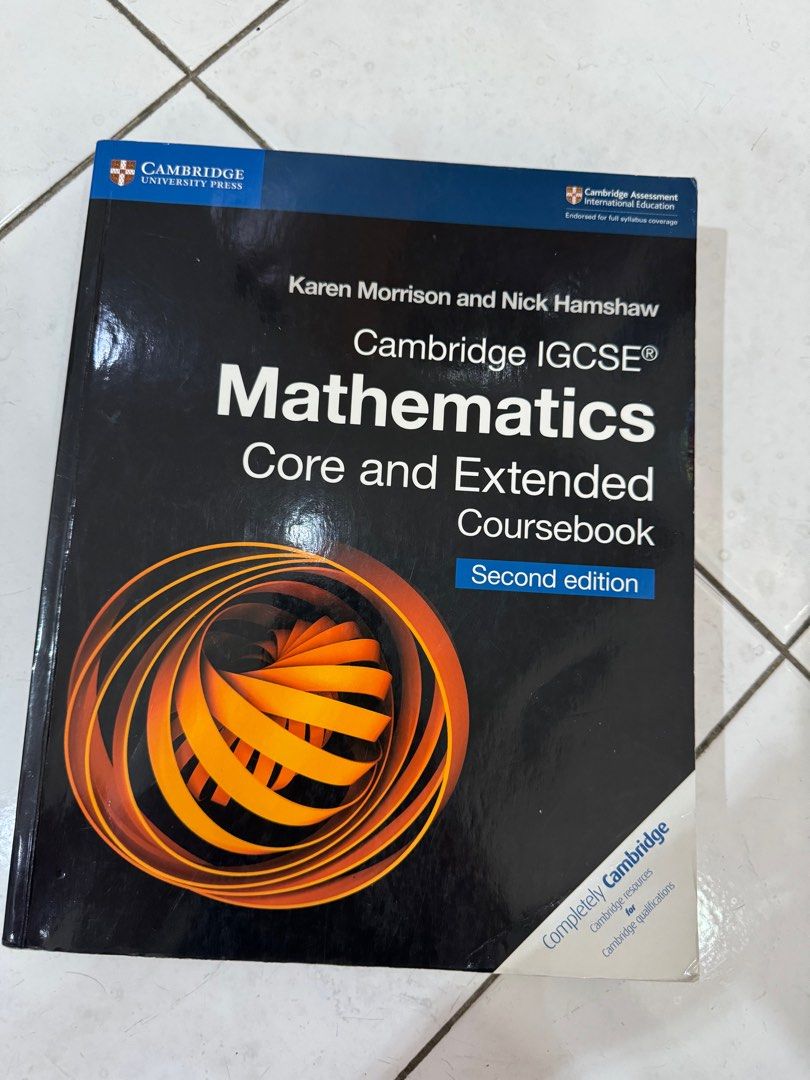 Cambridge IGCSE Mathematics Core and Extended Coursebook (Second ...