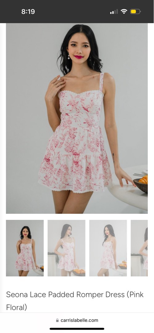 CARRISLABELLE SEONA LACE ROMPER DRESS, Women's Fashion, Dresses & Sets ...