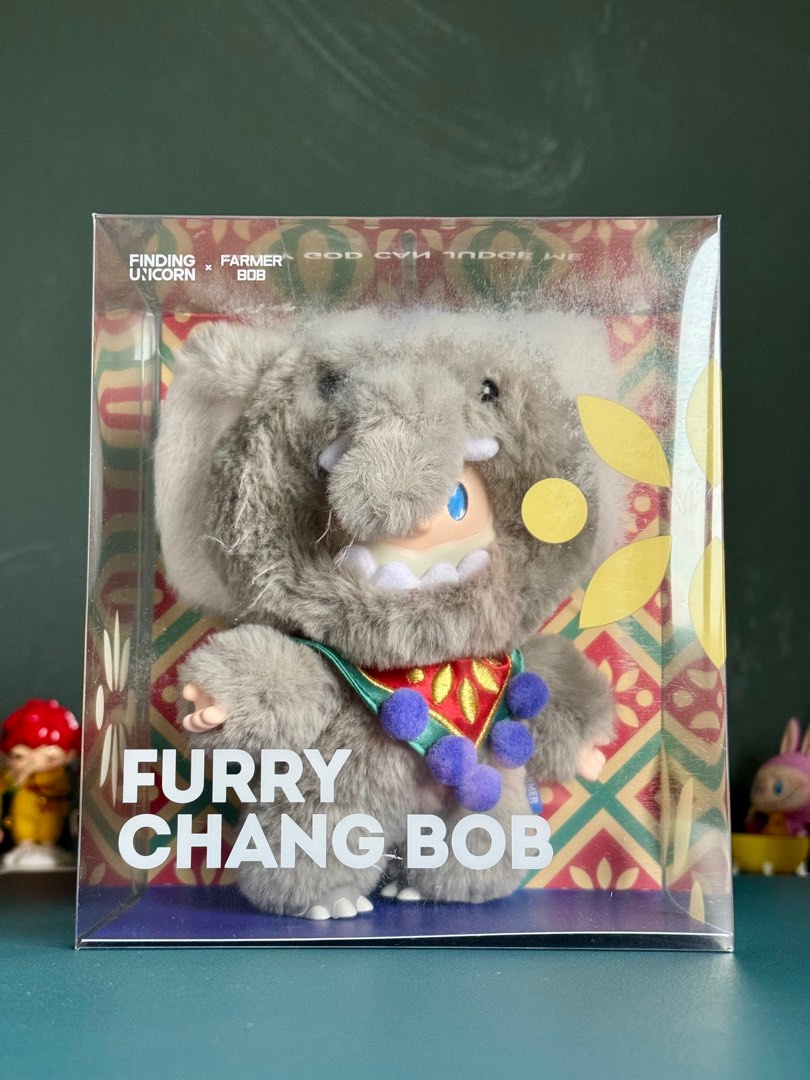 FARMER BOB Furry Chang Bob Little Elephant Vinyl Plush, Hobbies & Toys ...