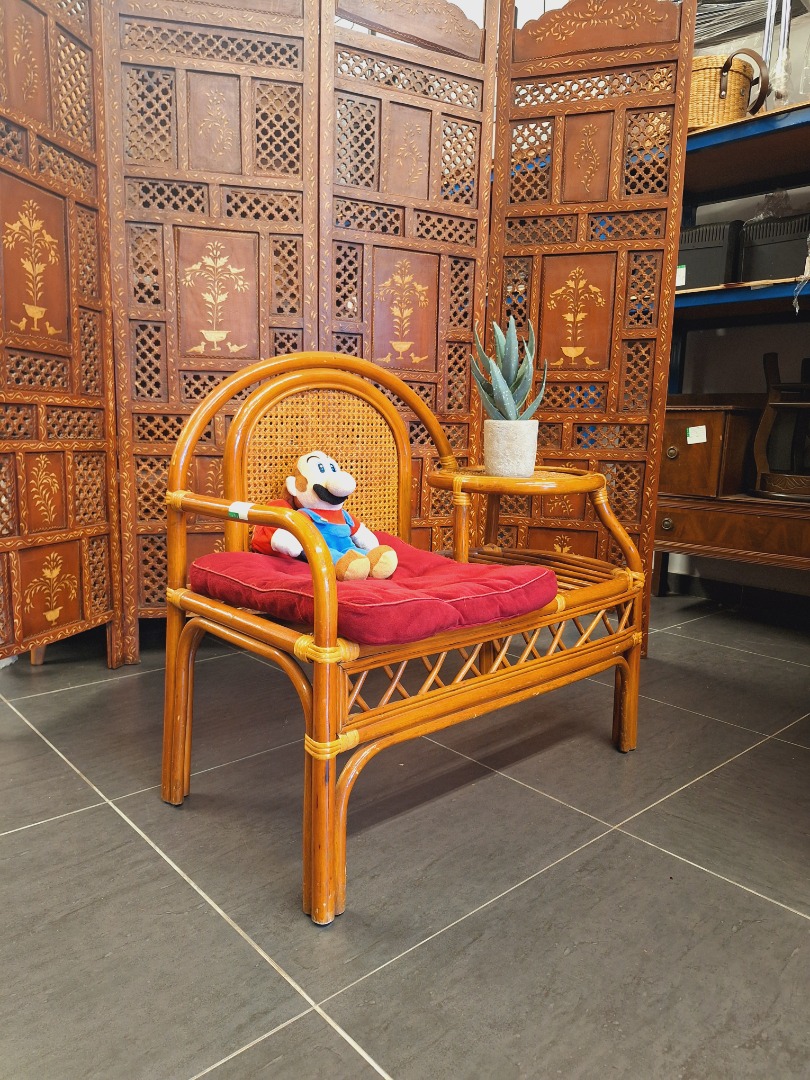 Classic Natural Handwoven Bamboo & Rattan Armchair | Kerusi Berlengan ...