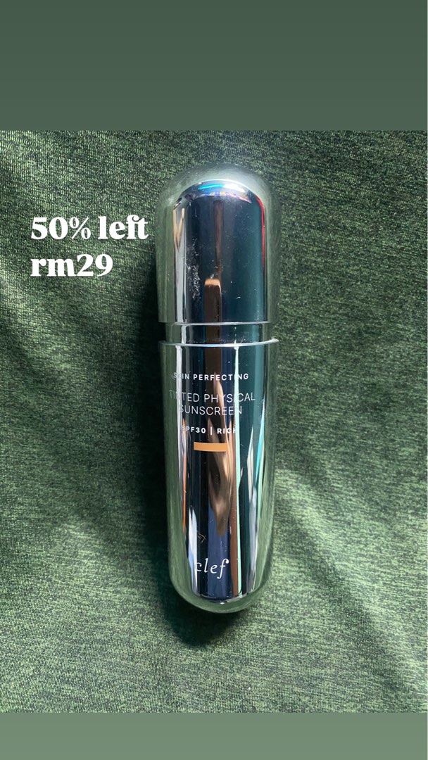 CLEF Skin Perfecting Tinted Physical Sunscreen 50ml | No White Cast ...