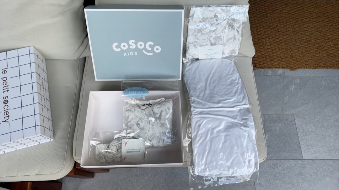 Cosoco Kids Safari Sleepsuit, Hat and Pillow, Babies & Kids, Babies ...