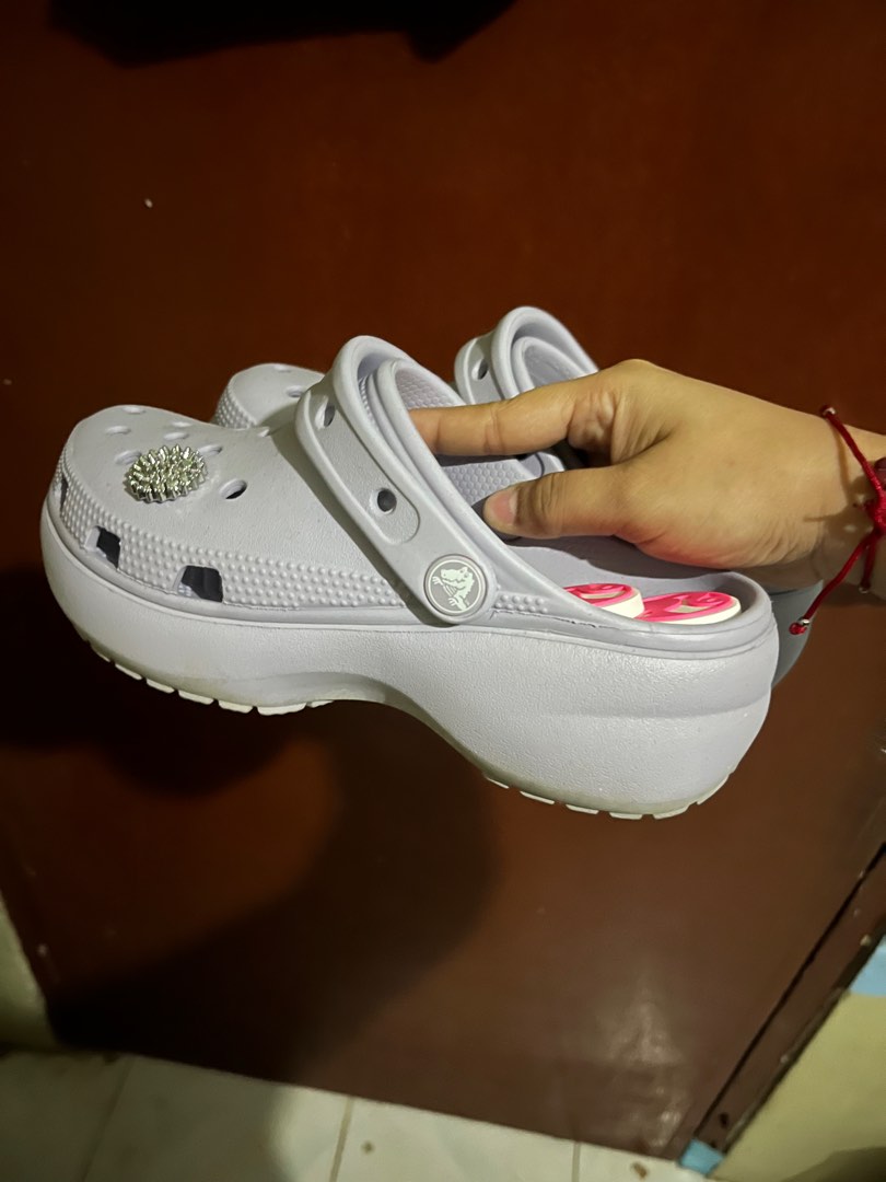 Crocs Classic Platform W5 in Mauve Mist (1.6in height), Women's Fashion ...