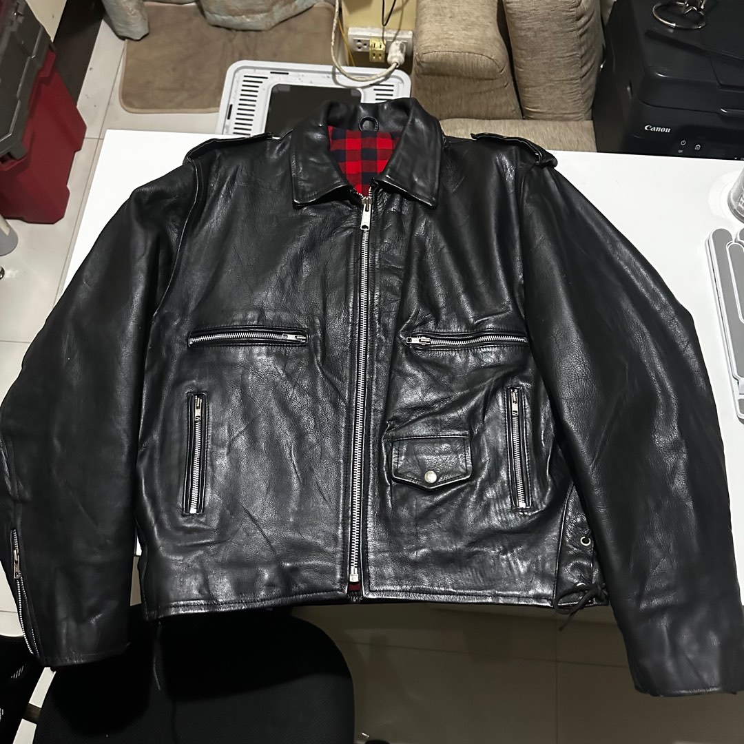 Custom Cow Hide Leather Jacket, Men's Fashion, Coats, Jackets and ...