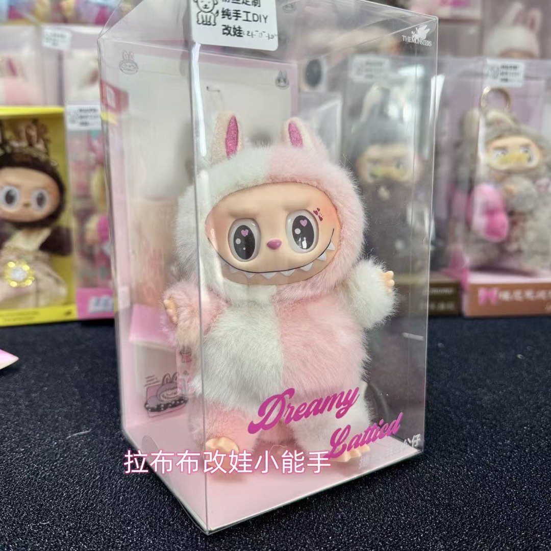 Custom labubu zimomo pink white, Hobbies & Toys, Toys & Games on Carousell