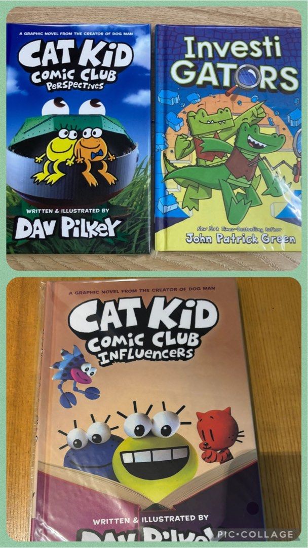 Dav pilkey and John Patrick green ( investigator / cat kid comic club ...