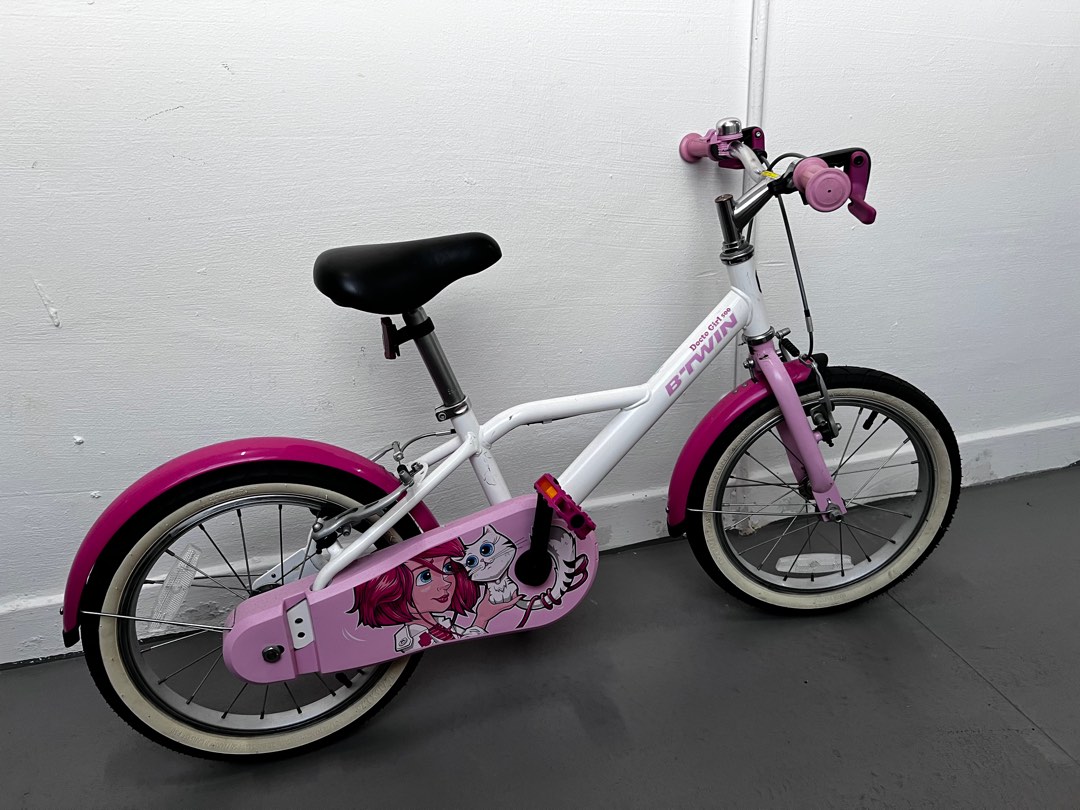 Decathlon Kids Girl Bike Btwin 14 inch Doctor Pink, Sports Equipment, Bicycles & Parts, Bicycles ...