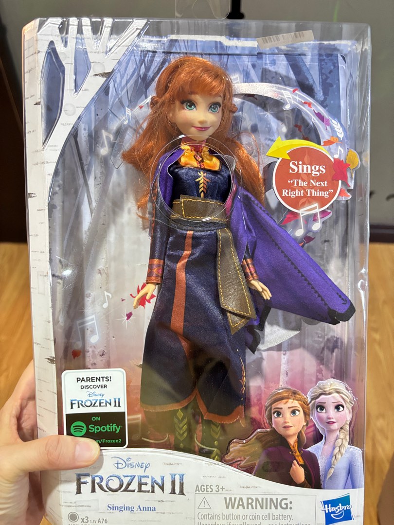 Disney Frozen Singing Anna, Hobbies & Toys, Toys & Games on Carousell