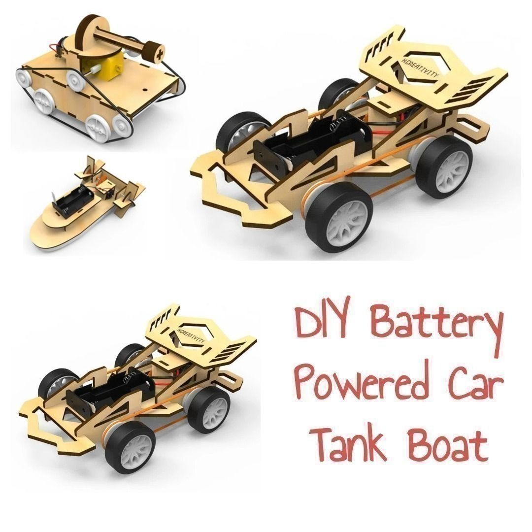 DIY Battery Powered Car Tank Boat, Hobbies & Toys, Toys & Games on ...