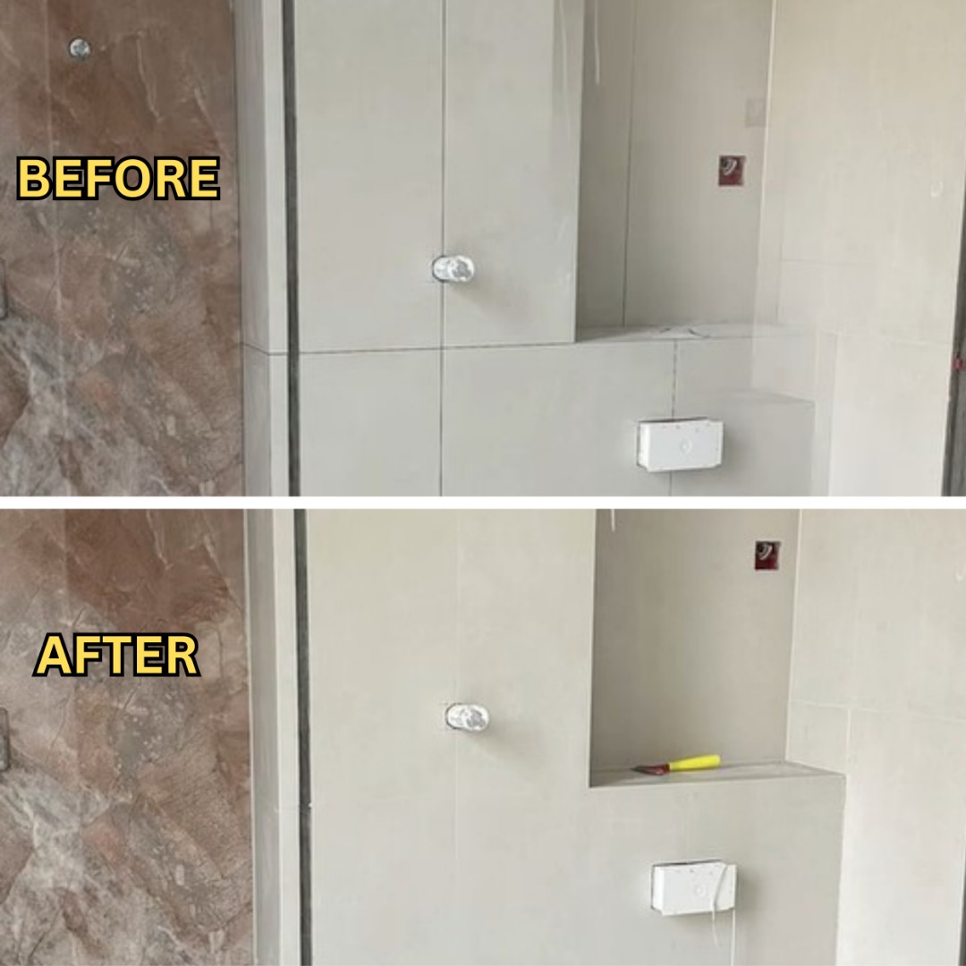 Epoxy Grouting Floor and Wall Flush Grout Same level as tile Seamless ...