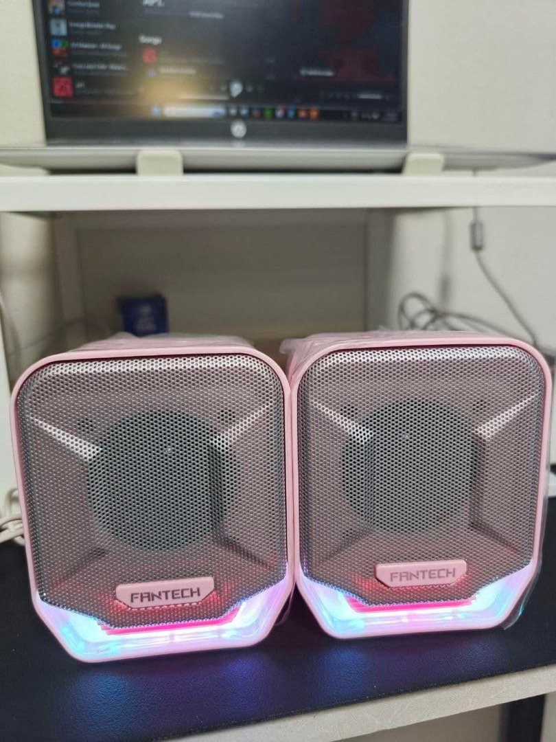 Fantech Pink Speaker, Audio, Soundbars, Speakers & Amplifiers on Carousell