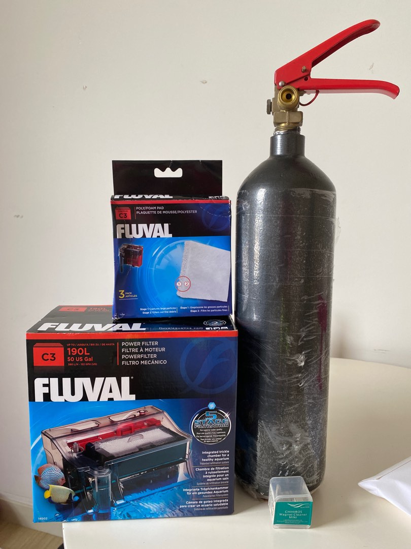 Fluval C3 Filter & Co2 gas tong, Pet Supplies, Homes & Other Pet ...