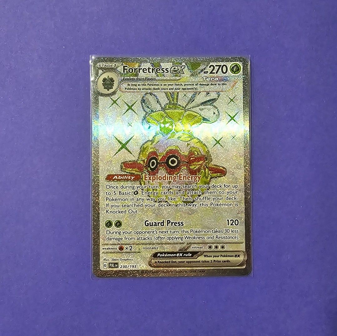 Forretress ex #230/193 Full Art - Eng Ver PAL Paldea Evolved - Pokemon ...
