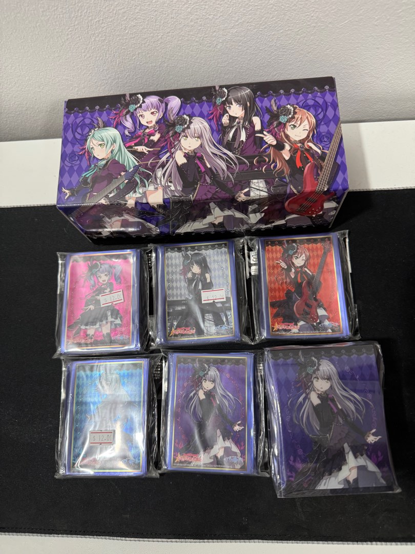Full set Bang Dream Roselia sleeves and deck box, Hobbies & Toys, Toys ...