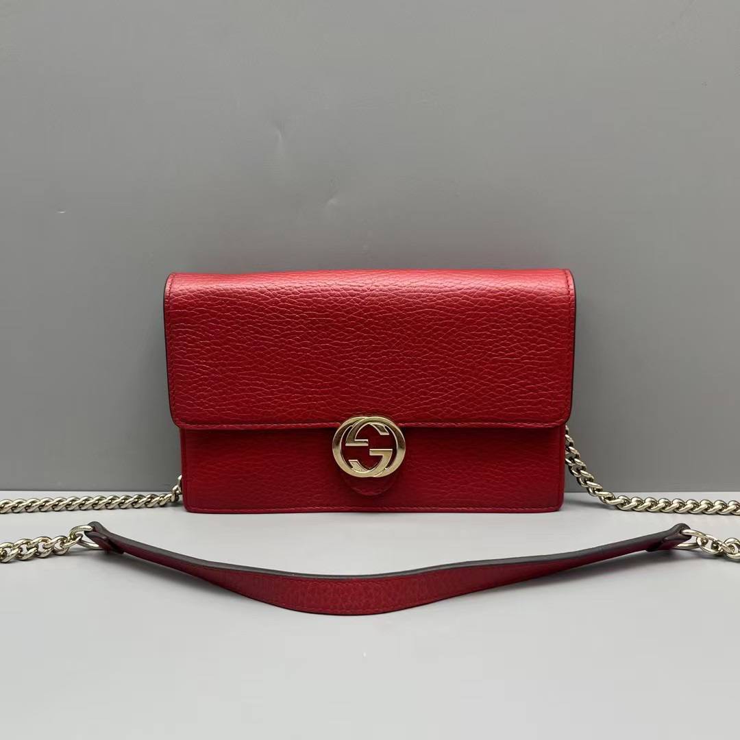 Gucci interlocking WOC Red, Luxury, Bags & Wallets on Carousell
