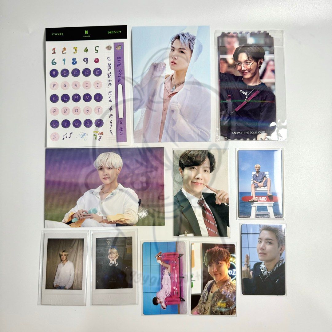 Hobi Jhope Hoseok BTS Set Decluttering pc photocard postcard wts lfb ph proof map of the soul ...