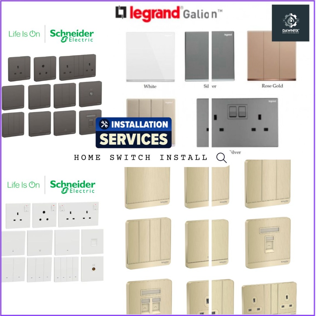 Home Power Switch | Legrand Switch | Schneider Switch | Single Gang ...