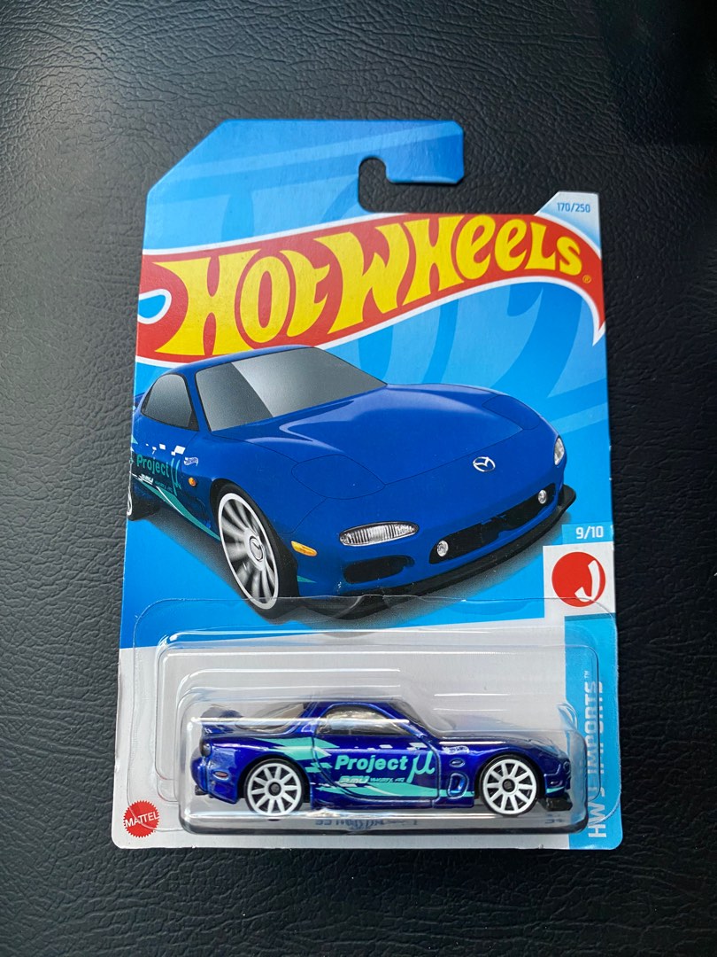 HOT WHEELS RX7 BLUE, Hobbies & Toys, Toys & Games on Carousell