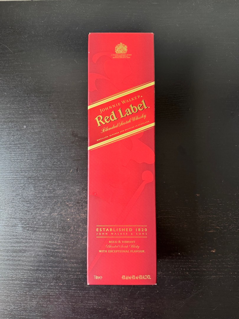 Johnnie Walker Red Label 1 Litre, Food & Drinks, Other Food & Drinks on ...