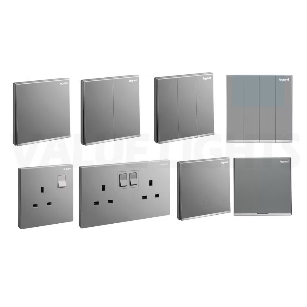 Legrand Galion Dark Silver double socket, TV & Home Appliances ...