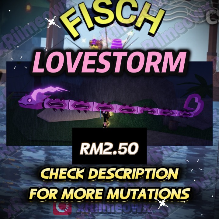 🔵LIMITED🔵 [Fisch] Lovestorm Eel Valentine Special Limited, Video Gaming ...
