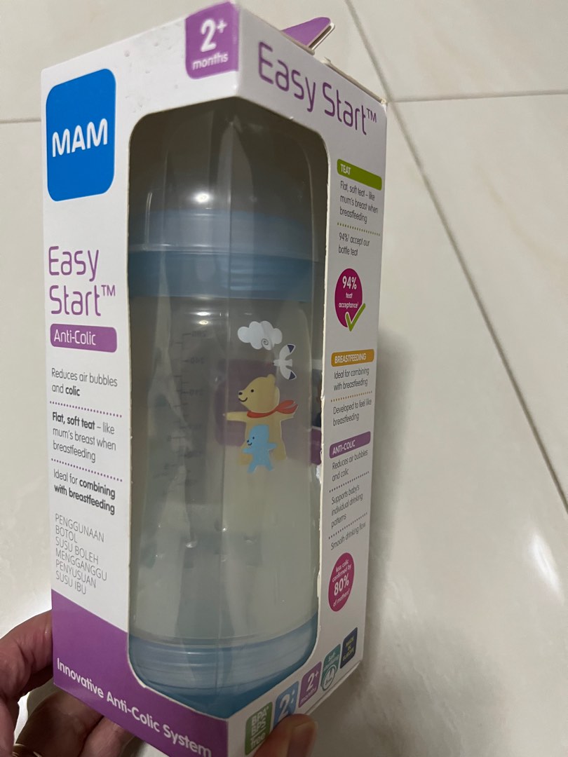 MAM Milk Bottle 260 ml (Medium Flow), Babies & Kids, Nursing & Feeding ...