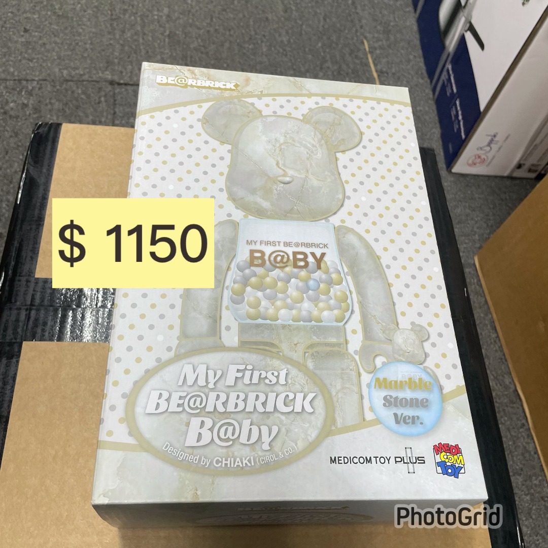 Medicom bearbrick be@rbrick MY FIRST BABY B@BY MARBLE 大理石 400%+100% /MY ...