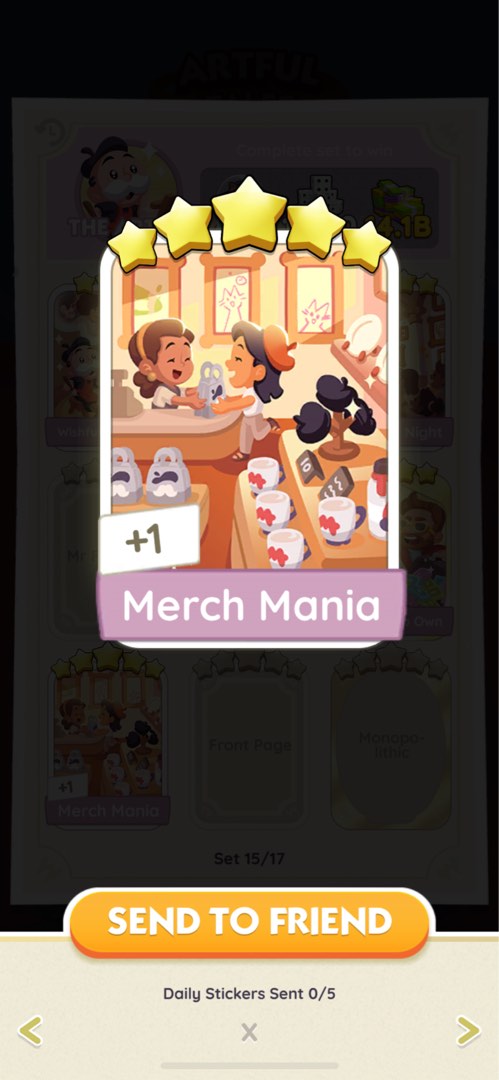 Merch Mania (Monopoly Go cards), Hobbies & Toys, Toys & Games on Carousell