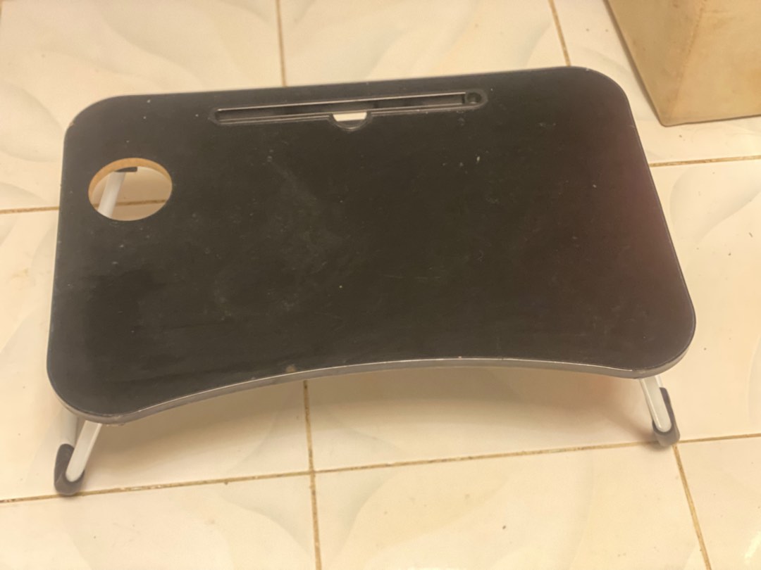 Mini Desk Study Bed Table Foldable Wooden Computer Folding Dining Table ...