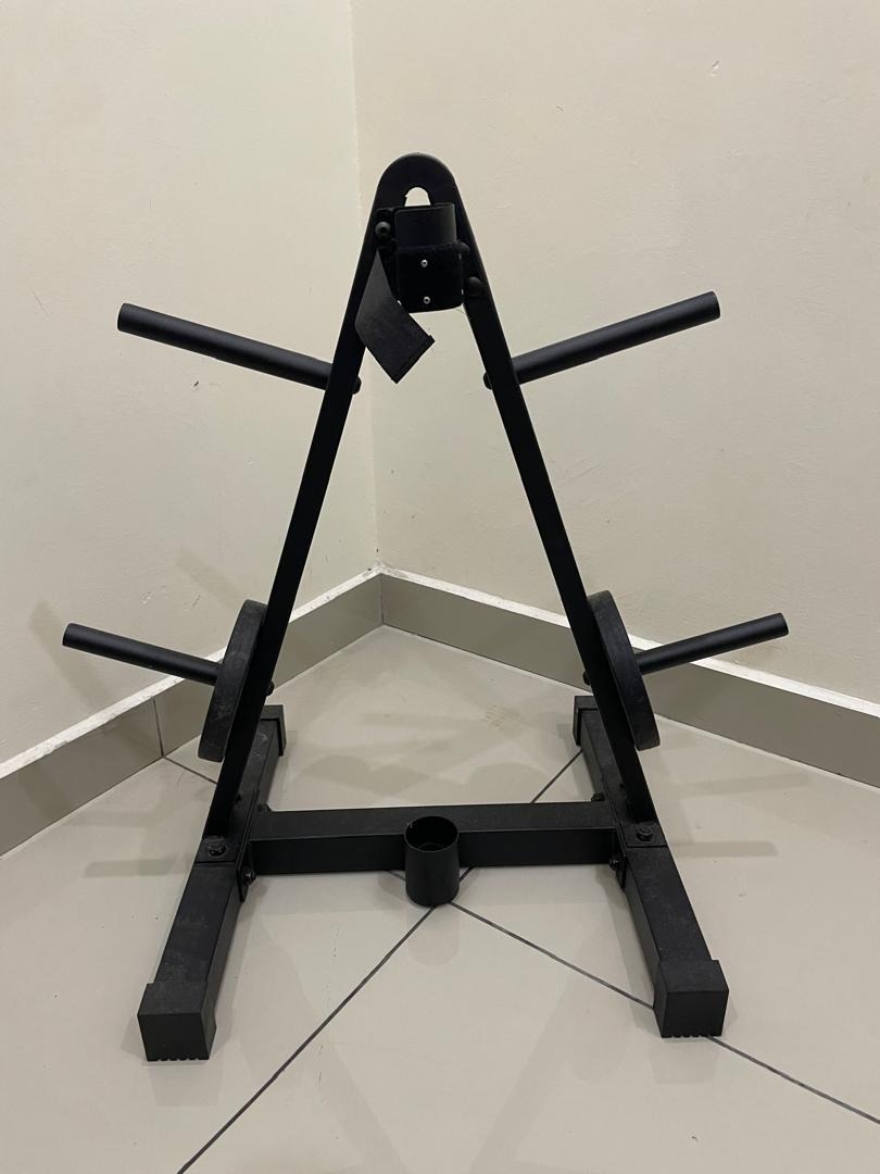 Mini Weight Plate Rack, Sports Equipment, Exercise & Fitness, Weights ...