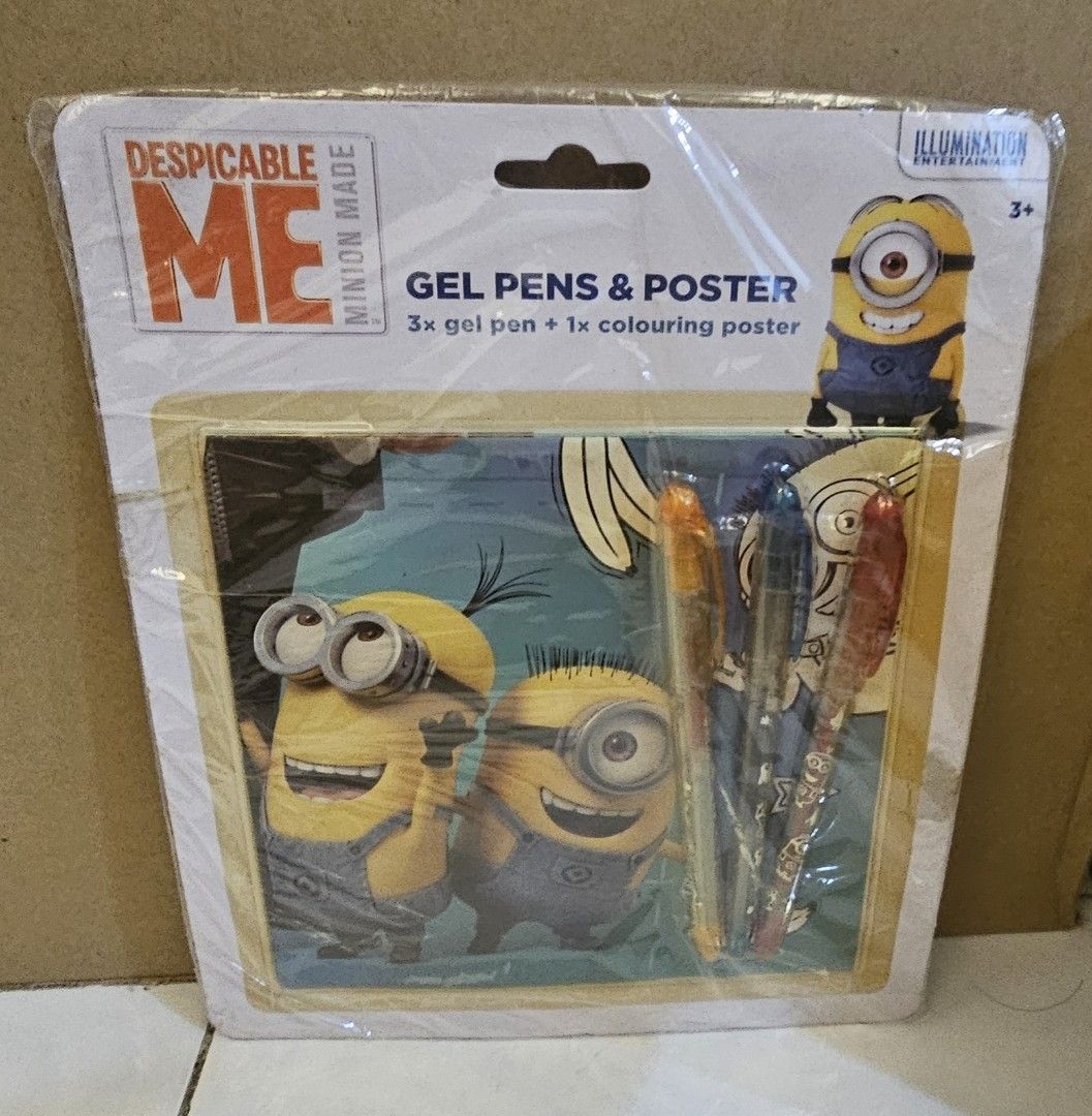 Minions gel pen & poster, Hobbies & Toys, Stationery & Craft, Other ...