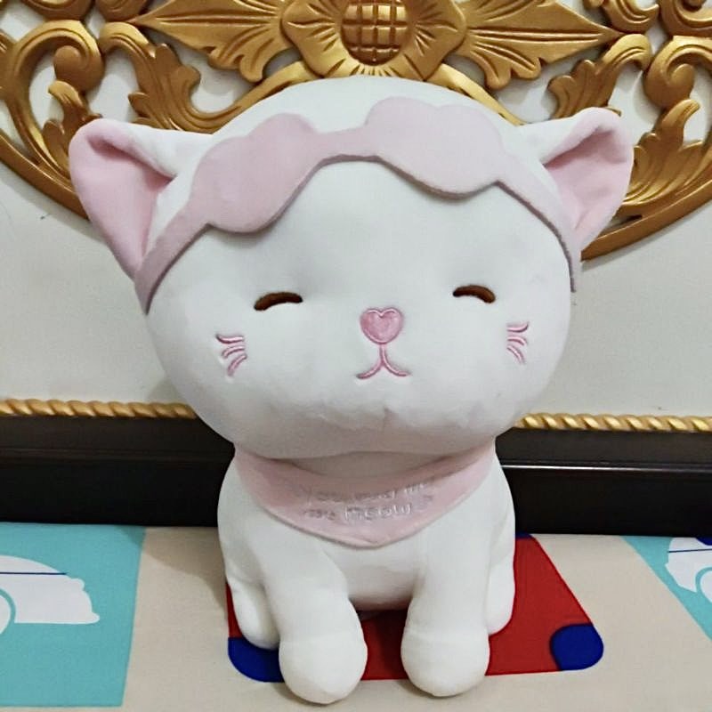 Miniso cat plush toy, Hobbies & Toys, Toys & Games on Carousell