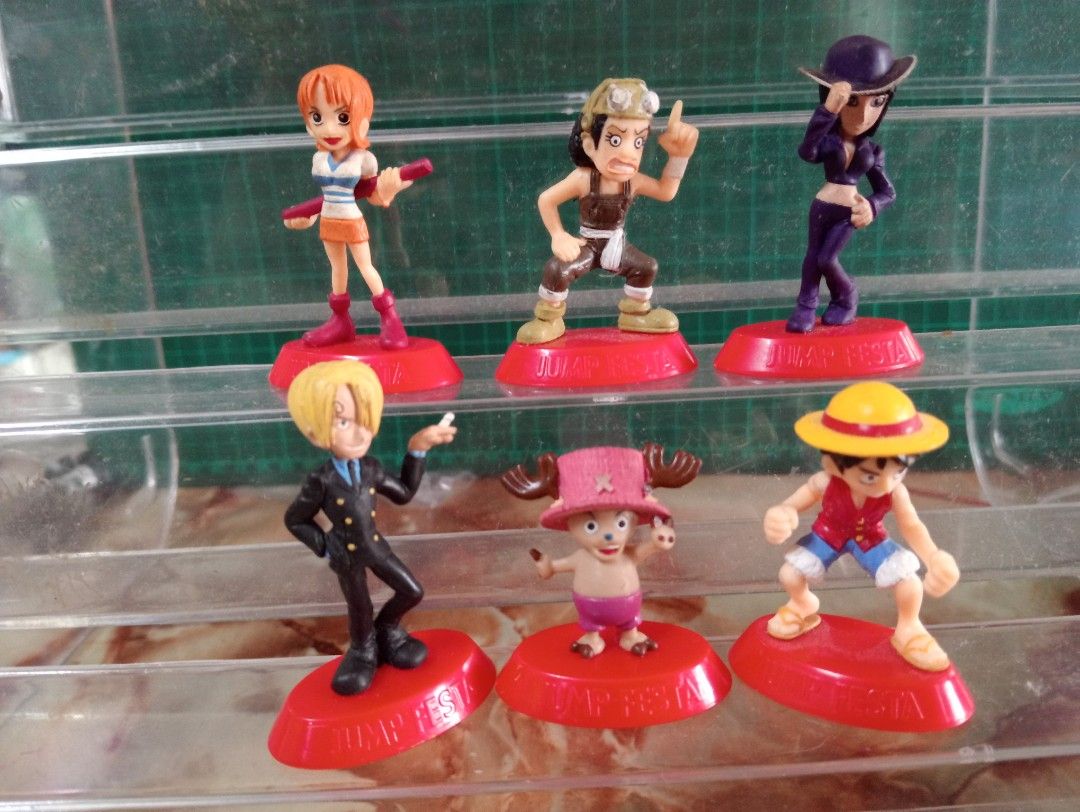 ONE PIECE Mini Figure Jump Festa Coca Cola Figurine Toys Set of 6 ...