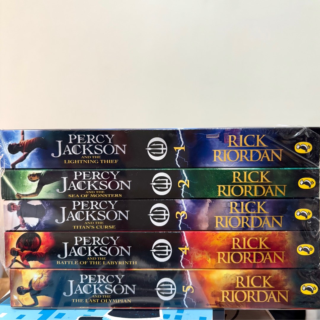 Percy Jackson (Set of 5), Hobbies & Toys, Books & Magazines, Fiction ...