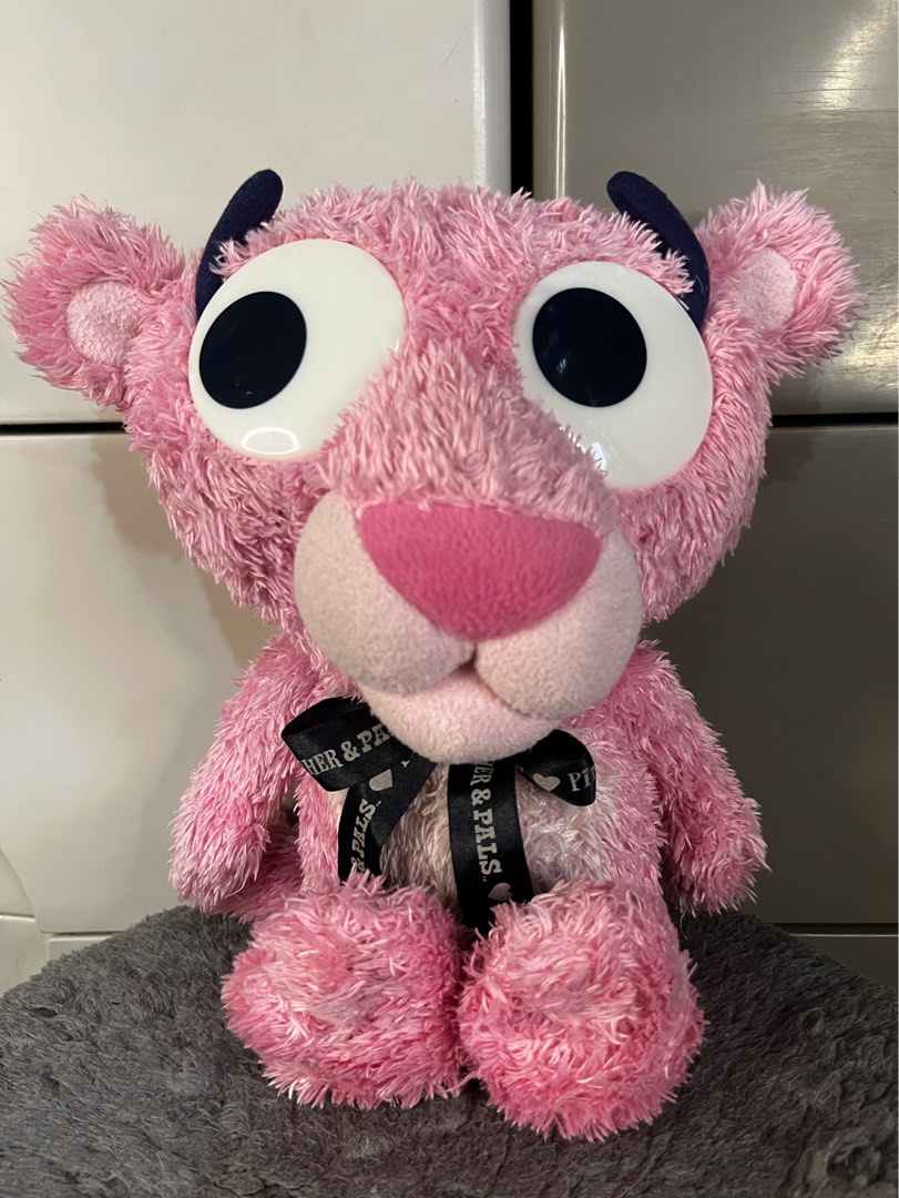 Pink Panther The Movie with Ribbon Furry Plush/Stufftoy, Hobbies & Toys ...