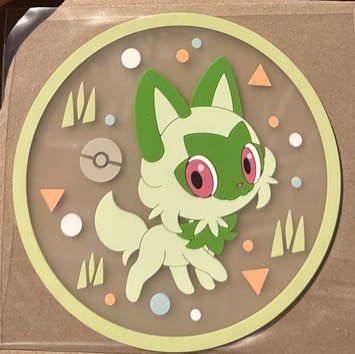 Pokemon Scarlet coaster (Sprigatito), Everything Else on Carousell