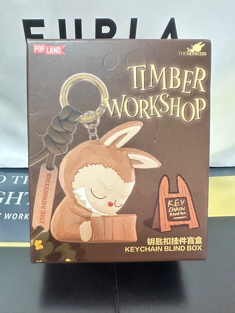 POP MART POPLAND Labubu Timber Workshop keychain Blind Box 1 set ...