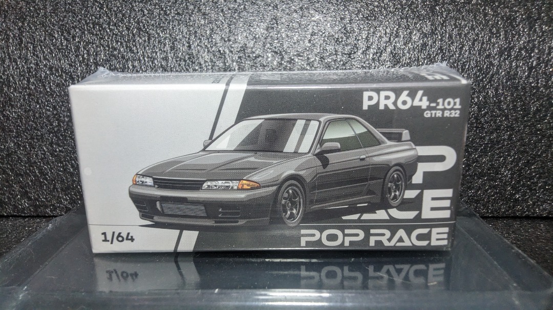 POP RACE (PR64-101) - Nissan Skyline GT-R R32 Gun Grey Mettalic, Toys ...