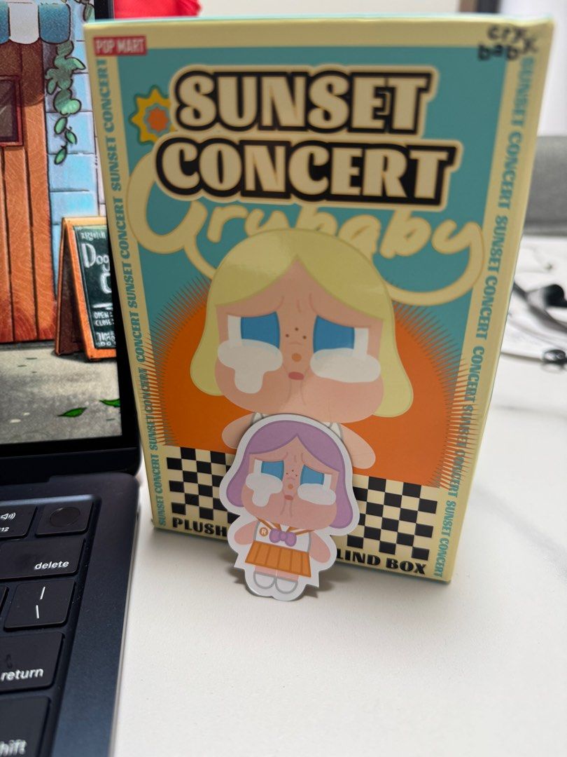 Popmart crybaby sunset concert series-plush pendant blind box - bright ...