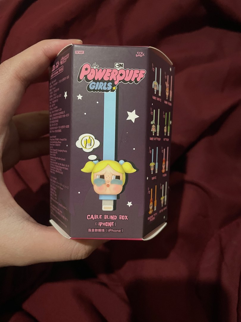 POPMART CRYBABY X POWERPUFF GIRLS CHARGER IPHONE, Telepon Seluler ...