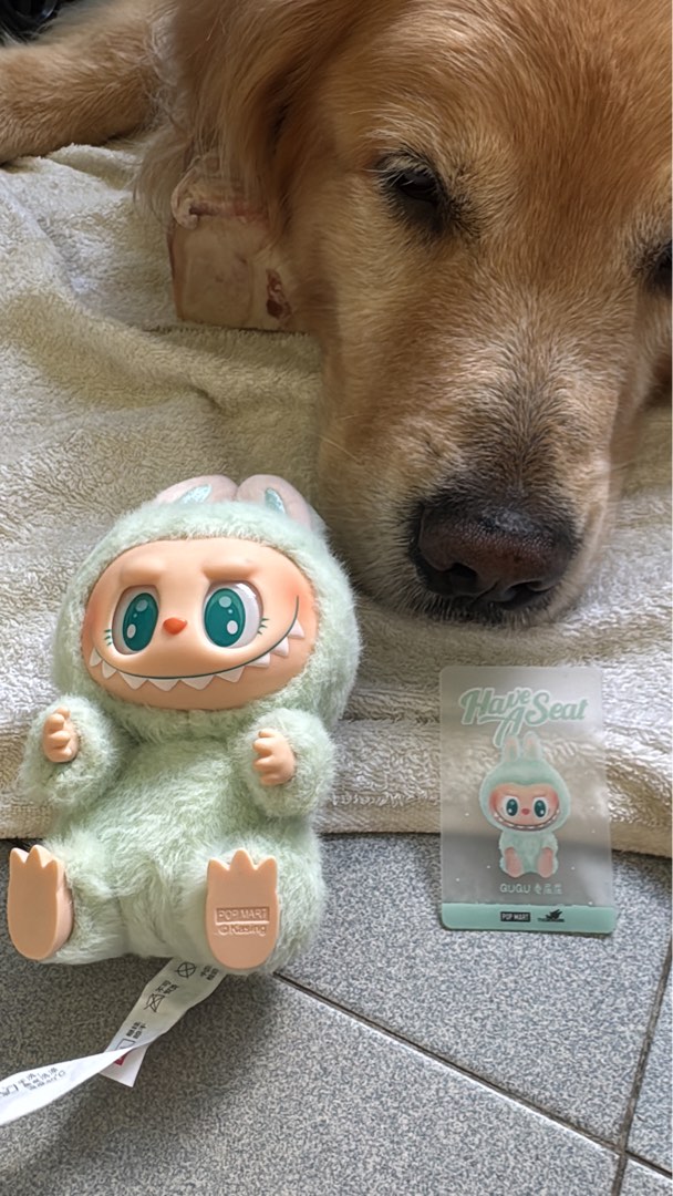 Popmart Labubu V2 (Green), Hobbies & Toys, Toys & Games on Carousell