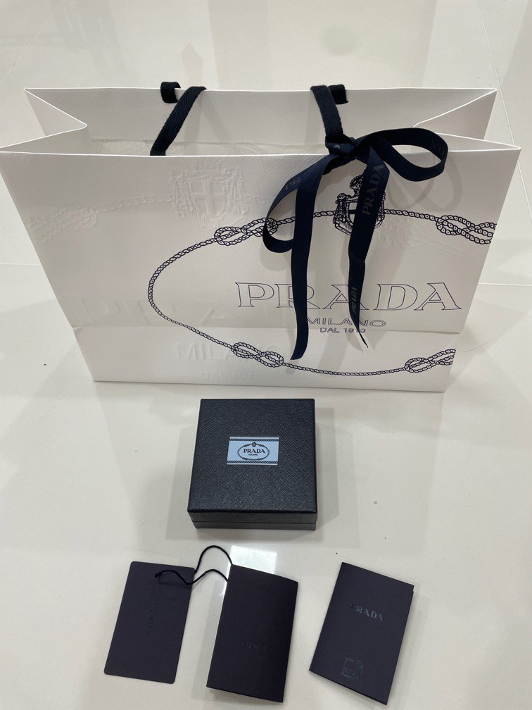 PRADA box & paper bag, Luxury, Bags & Wallets on Carousell