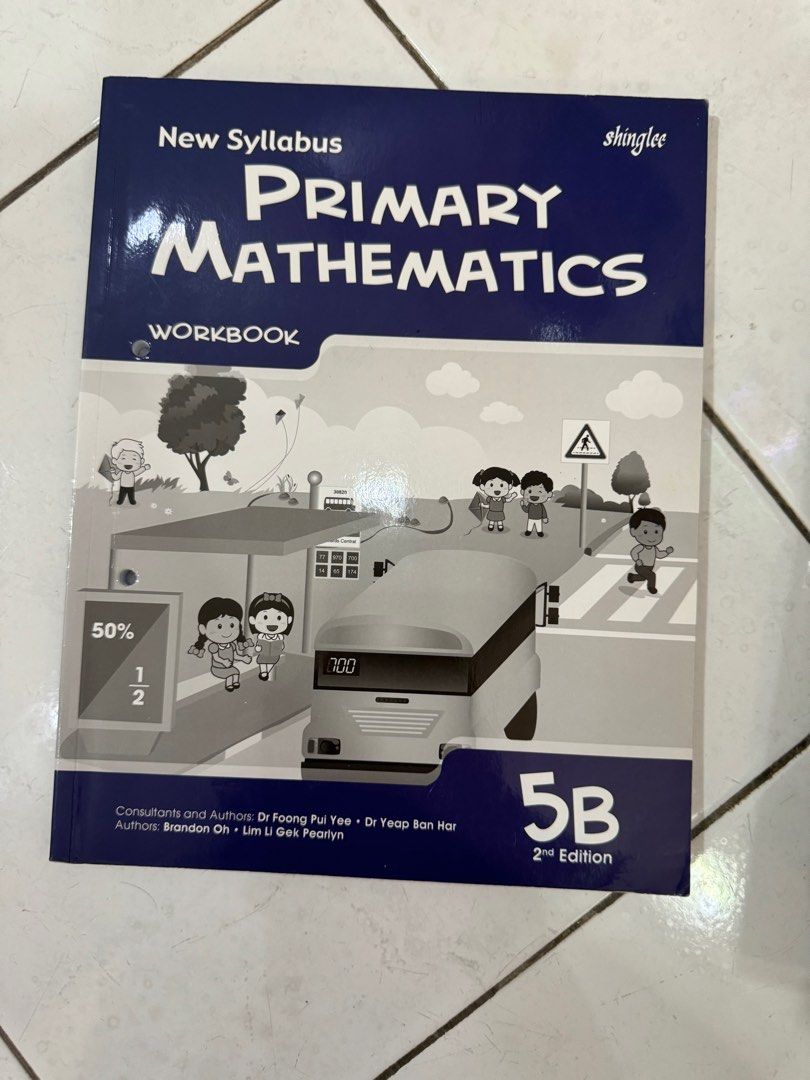 Primary Mathematics Shinglee 2nd edition 5B textbook and workbook ...