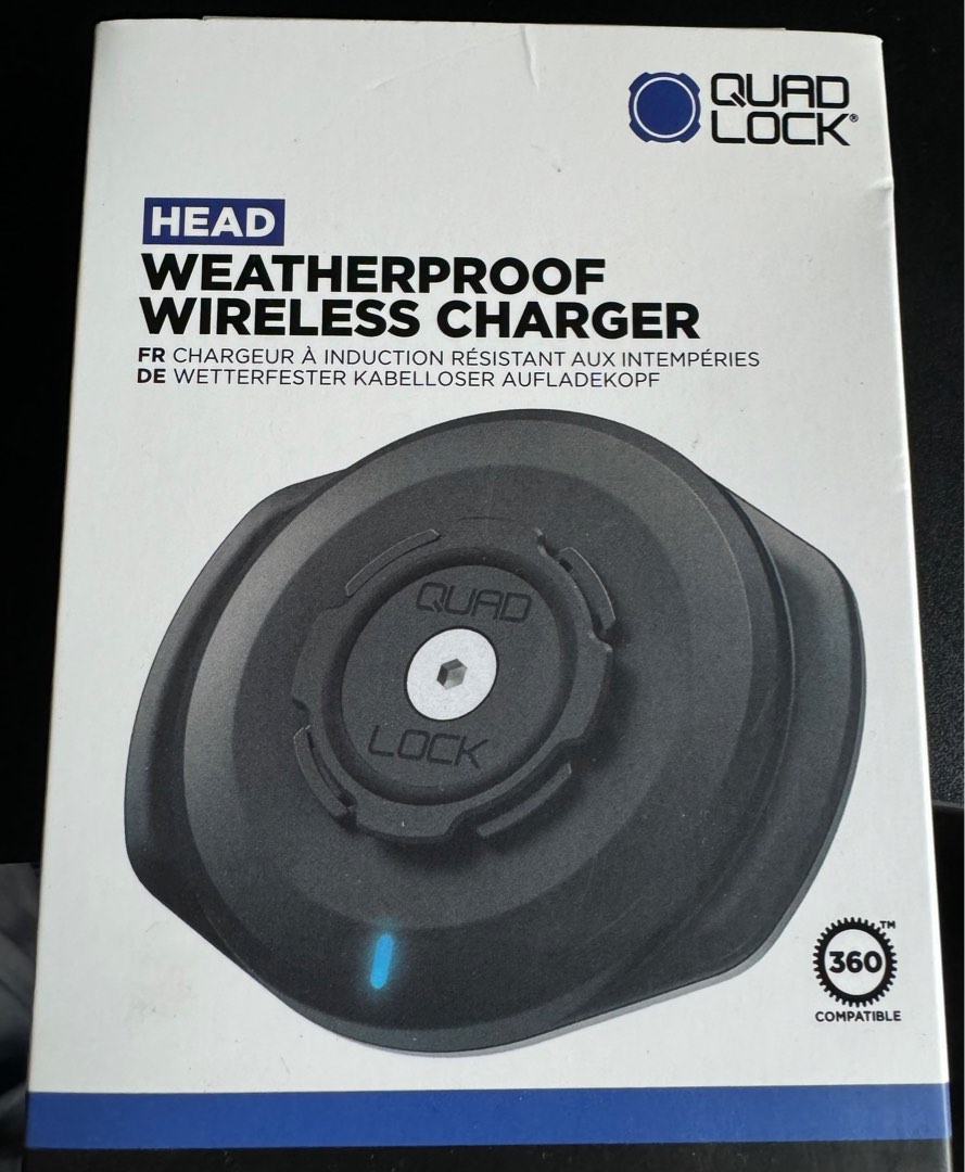 Quad Lock Weatherproof Wireless Charger, Motorcycles, Motorcycle ...